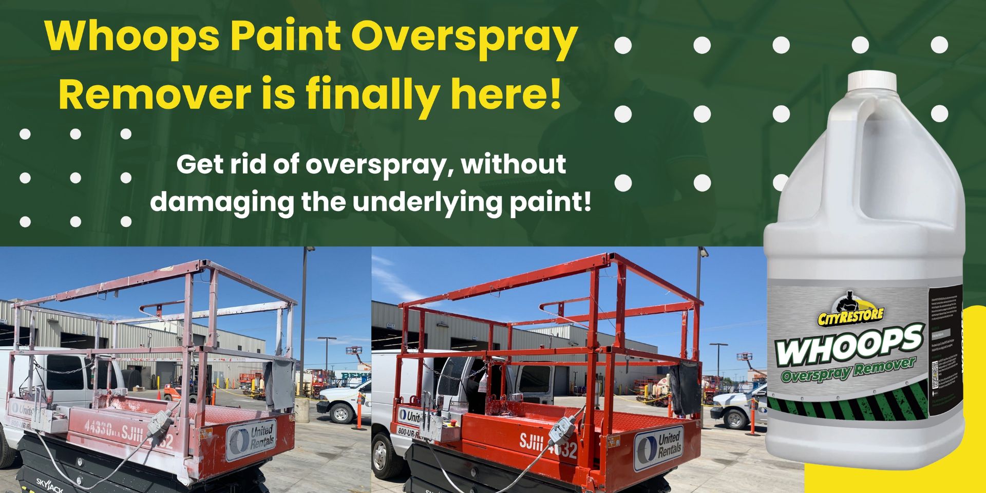 Quickly Remove Paint Overspray with WHOOPS Paint Remover – City Restore
